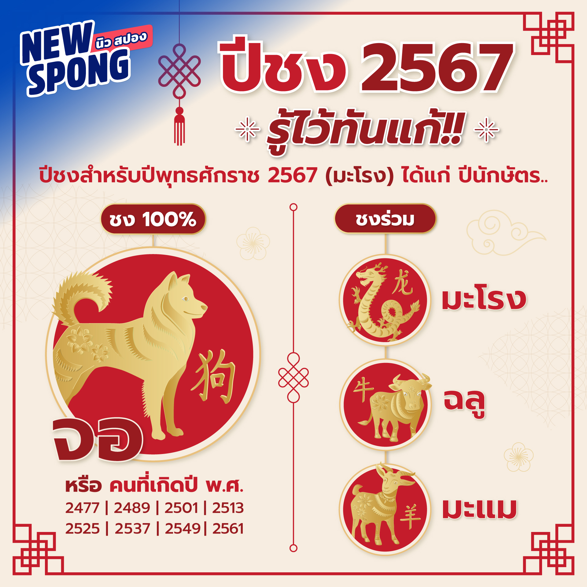 New spong • ปีชง 2567 | ข่าวสาร