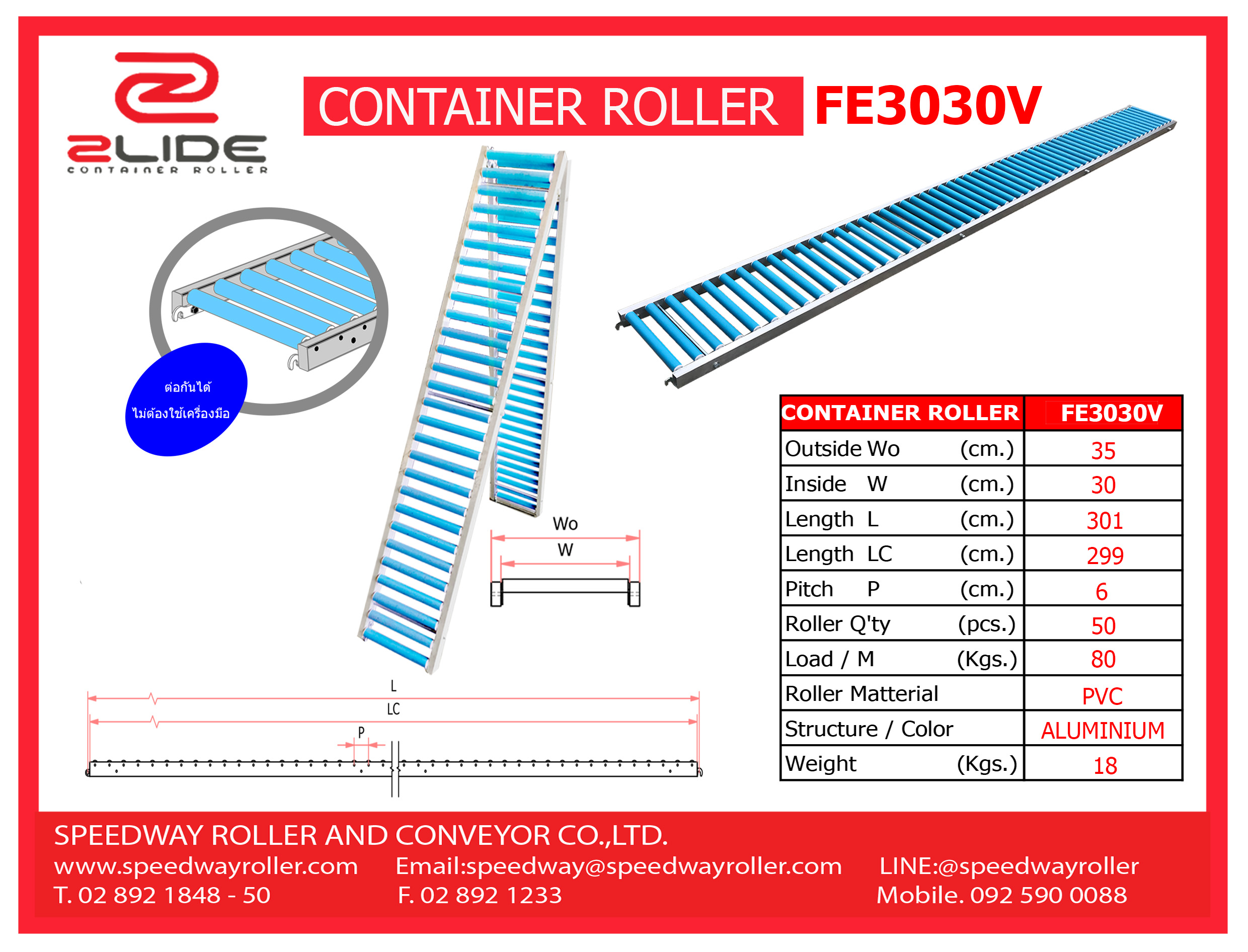 CONTAINNER ROLLER - SPEEDWAY
